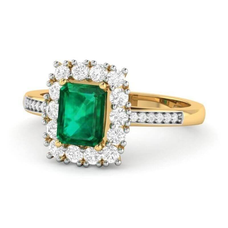 Natural Emerald Panchdhatu Ring, Panna Ring - Shraddha Shree Gems