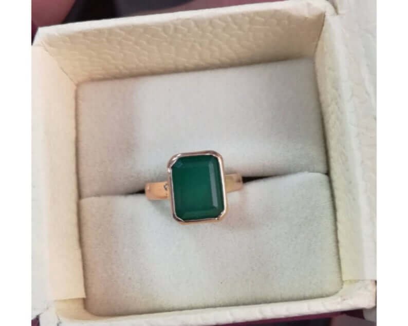 100% Natural And Certified Emerald (Panna) Ring