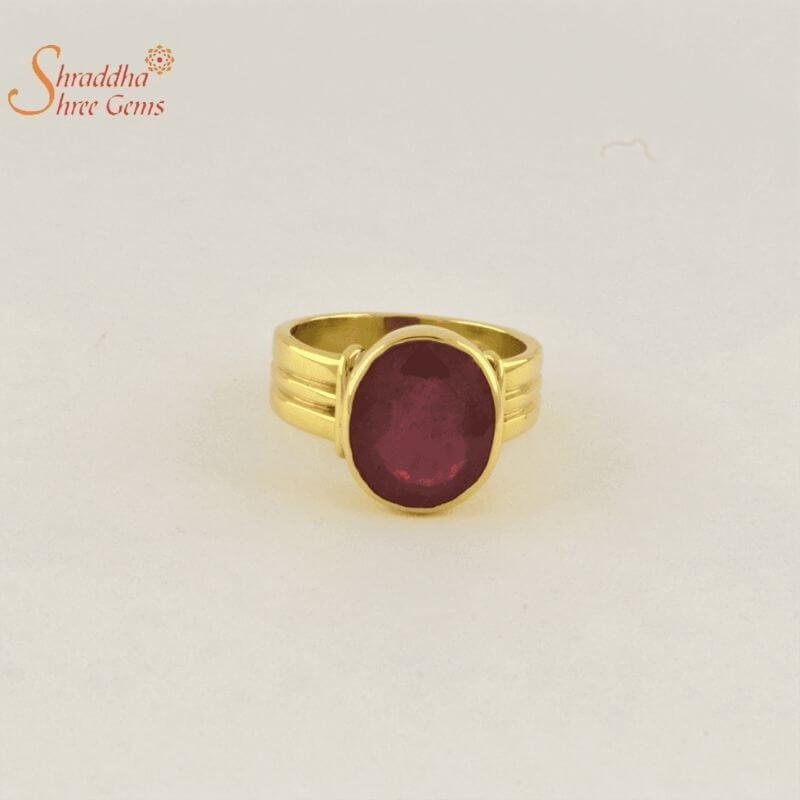 100% Natural & Certified Ruby Ring (Manik) at Best Price