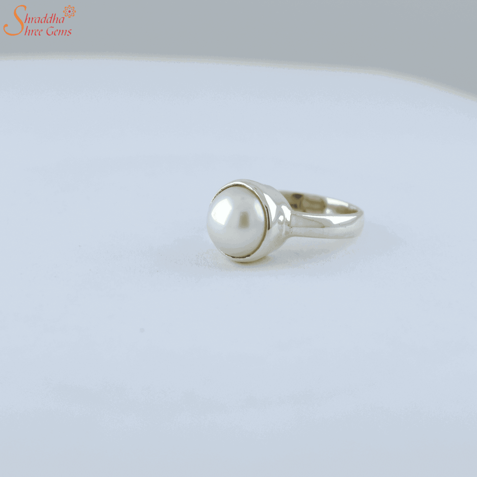Natural And Certified Pearl (Moti) Ring In Sterling Silver | Silver ...