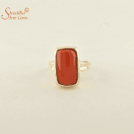 Natural Coral Ring | Certified Munga Ring | Gemstone Rings
