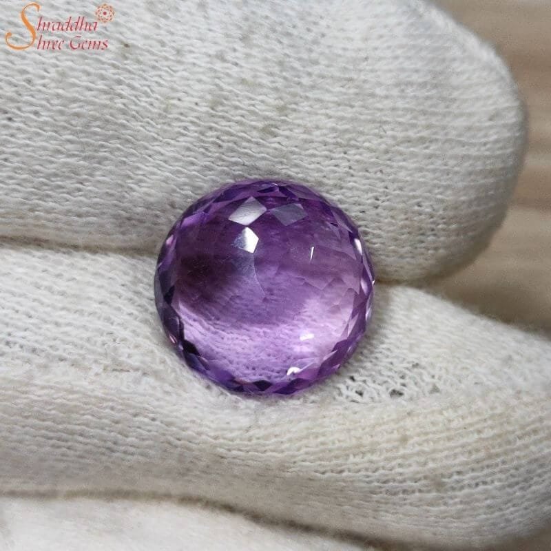 10 Carat Loose Amethyst Gemstone - Shraddha Shree Gems