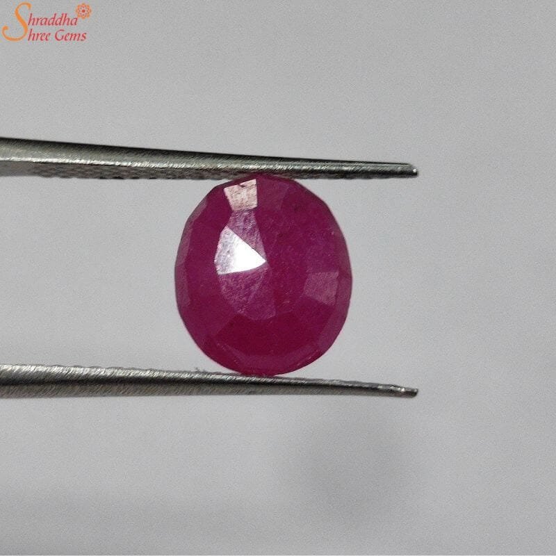 Natural Burma Ruby Gemstone, Burmese Manik Stone - Shraddha Shree Gems