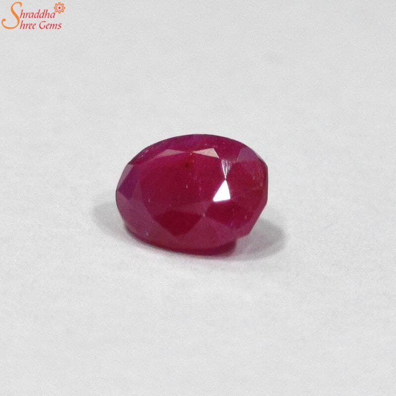 Natural Burmese Ruby Gemstone, Manik Stone - Shraddha Shree Gems