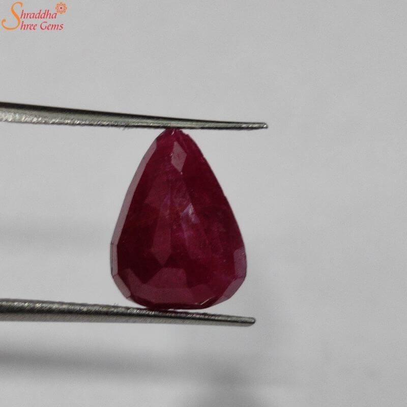 Natural Burmese Ruby Gemstone, Manik Stone - Shraddha Shree Gems
