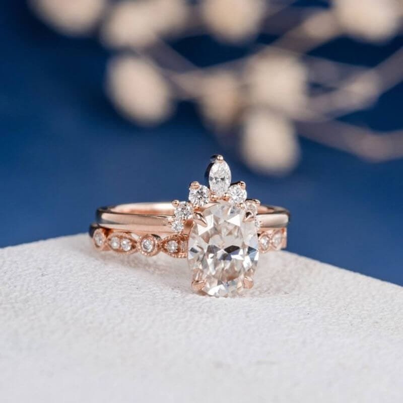 6 Prong Moissanite Diamond Ring, Simple Solitaire Ring - Shraddha Shree ...